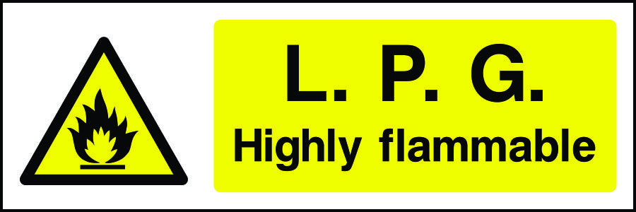 LPG Highly Flammable Warning Sign | SK Signs & Labels | SK Signs ...