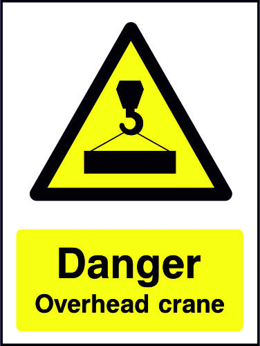 Danger Overhead Crane safety sign | SK Signs & Labels | SK Signs ...