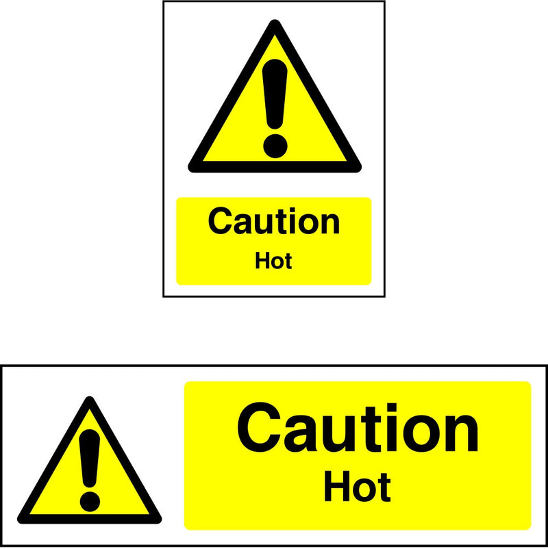 Caution Hot safety sign | SK Signs & Labels | SK Signs & Labels Ltd