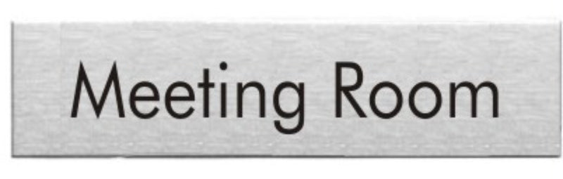 Engraved Stainless Steel Meeting Room Door Sign | SK Signs & Labels