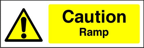 Caution Ramp safety sign | SK Signs & Labels | SK Signs & Labels Ltd